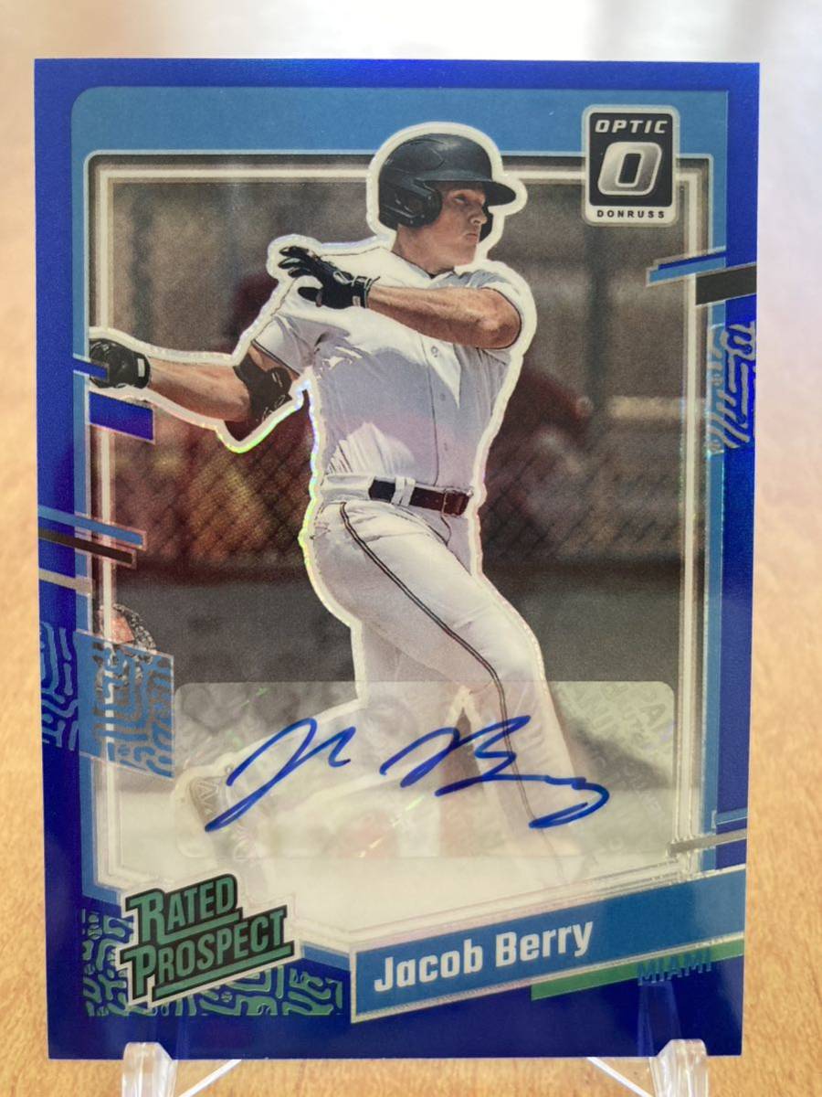 【目立った傷や汚れなし】75枚限定 Jacob Berry 2023 Panini Donruss Optic Rated Prospect ...