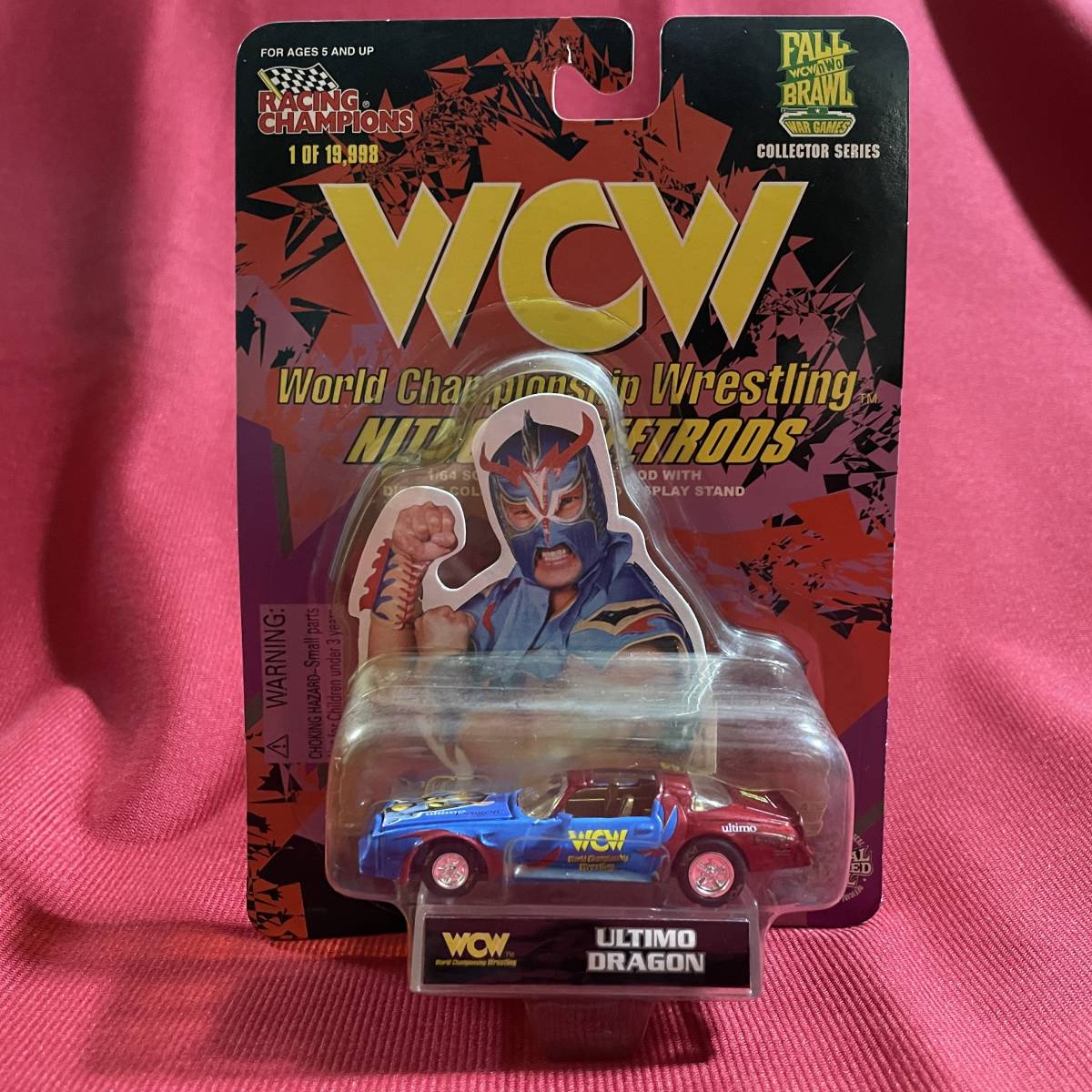 【やや傷や汚れあり】送料込★未開封ミニカー★ウルティモ・ドラゴン ULTIMO DRAGON WCW★RACING CHAMPIONS★闘龍門 ...