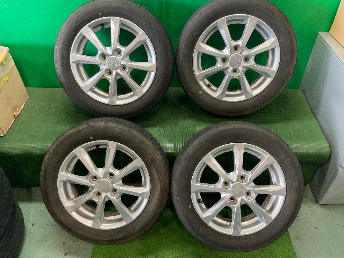 【傷や汚れあり】壱 155/65R14 2022年 ウェイク LA700S 純正 タイヤ アルミホイール ダイハツ 軽 34854 4X542 ...