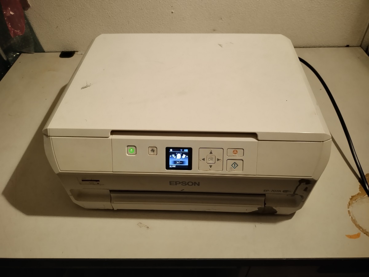 【傷や汚れあり】EPSON EP-707通電のみ確認 本体のみの落札情報詳細 - ヤフオク落札価格検索 オークフリー