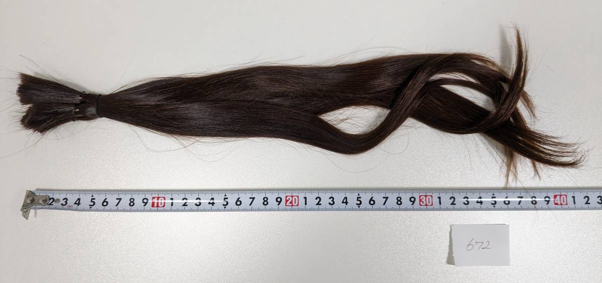 【未使用に近い】20代 約40cm 約57g 髪束 髪の毛【a-672】 の落札情報詳細 - ヤフオク落札価格検索 オークフリー