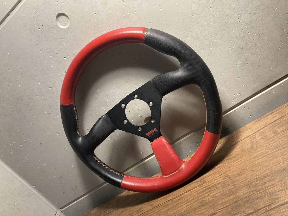 【傷や汚れあり】atc ステアリング SPRINTスプリント 35Φ MOMOモモNARDIナルディpersonalパーソナルitalvolanti 当時物 旧車 JDM 頭文字DイニシャルD ...