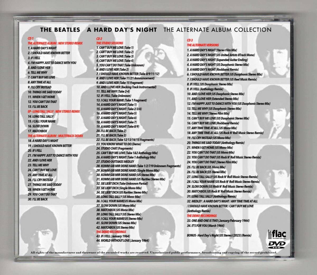 【未使用】The Beatles - A HARD DAY'S NIGHT : THE ALTERNATE ALBUM COLLECTION / Flac / DVD-ROMの落札情報詳細 ...