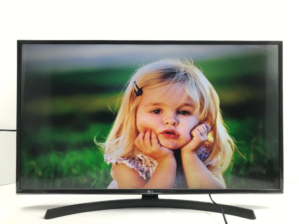 【目立った傷や汚れなし】LGエレクトロニクス 4K液晶テレビ 43型 外付けHDD対応 Bluetooth VOD 直下型LEDバックライト 43UK6300PJF 2019年製 ...