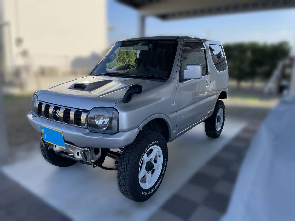 【走行距離 107,700 km】ジムニー JB23 6型 MT 5速 車検R7.7 3インチリフトアップ LSD デフ 新品クラッチ 油脂類交換 マフラー アルミ ホワイトレター 4WD ...
