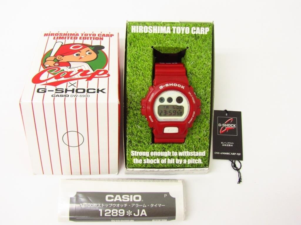 【傷や汚れあり】CASIO カシオ G-SHOCK ジーショック Carp × G-SHOCK 広島カープコラボ DW-6900BCARP ...