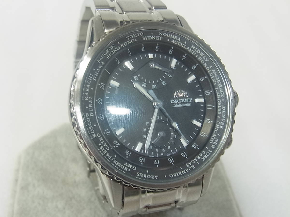【目立った傷や汚れなし】5340 ORIENT オリエント キングマスター ワールドタイム FA02-C6 自動巻 動作品の落札情報詳細 ...