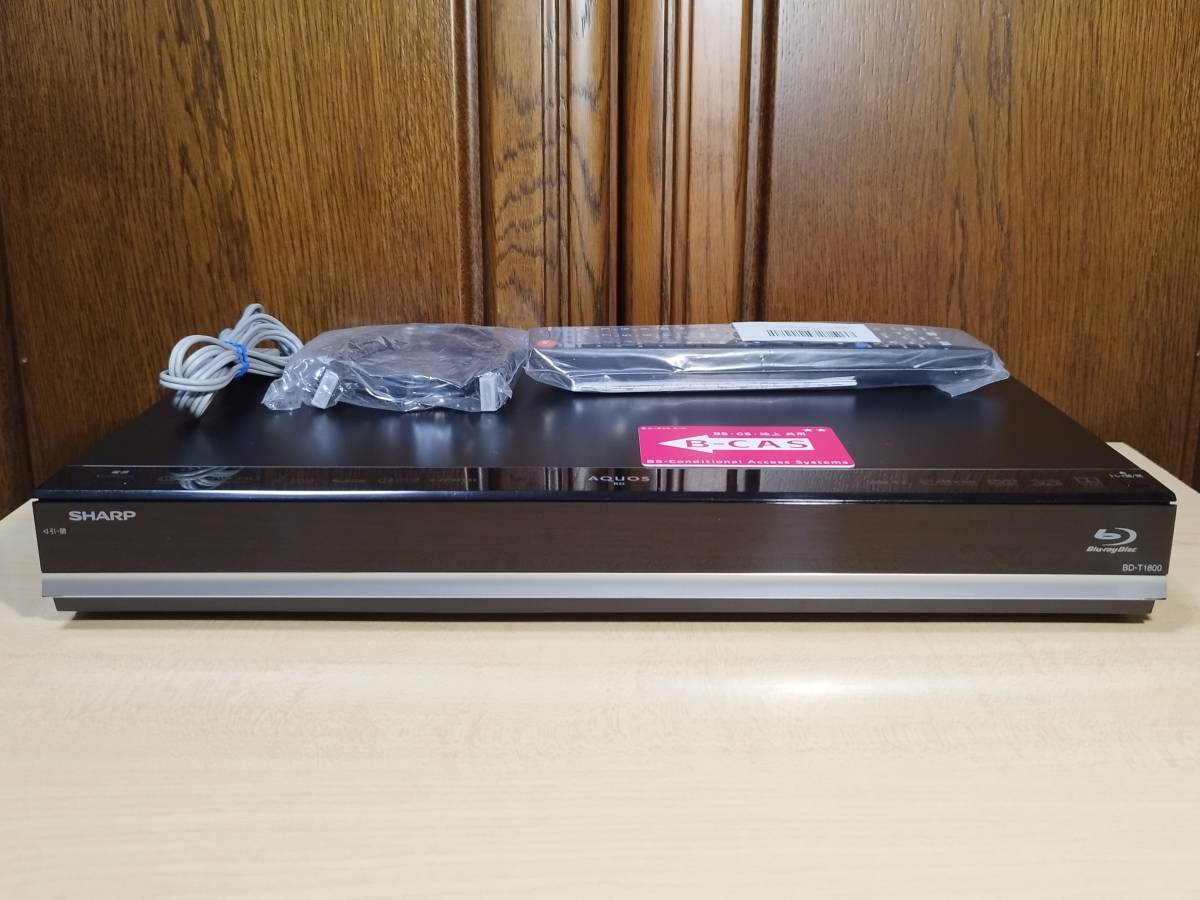 【やや傷や汚れあり】SHARP BD-T1800/1TB/3番組同時録画可/B-CAS,新品リモコン,HDMI,電源ケーブル付属/外付けHDD対応/動作良好の落札情報詳細 - ヤフオク落札価格 ...