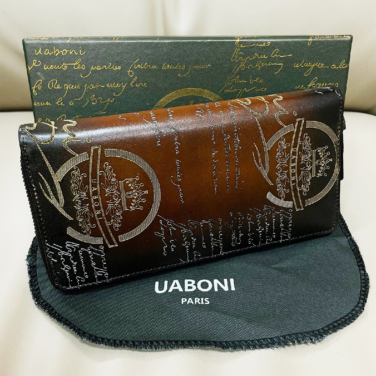 【未使用】特注限定品 定価23万 UABONI*ユアボニ*幻のパティーヌ*ラウンドファスナー長財布*EU製 カリグラフィー ゴールデン 手染 ハンドメイドの落札情報詳細 - Yahoo ...