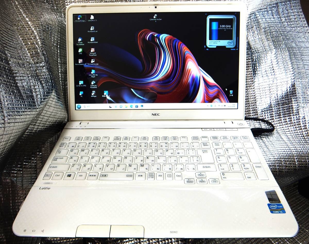 【目立った傷や汚れなし】 NEC LS550/L 第3世代 i5-3230M 2.6GHz メモリ8GB 新品mSSD128GB+2nd ...