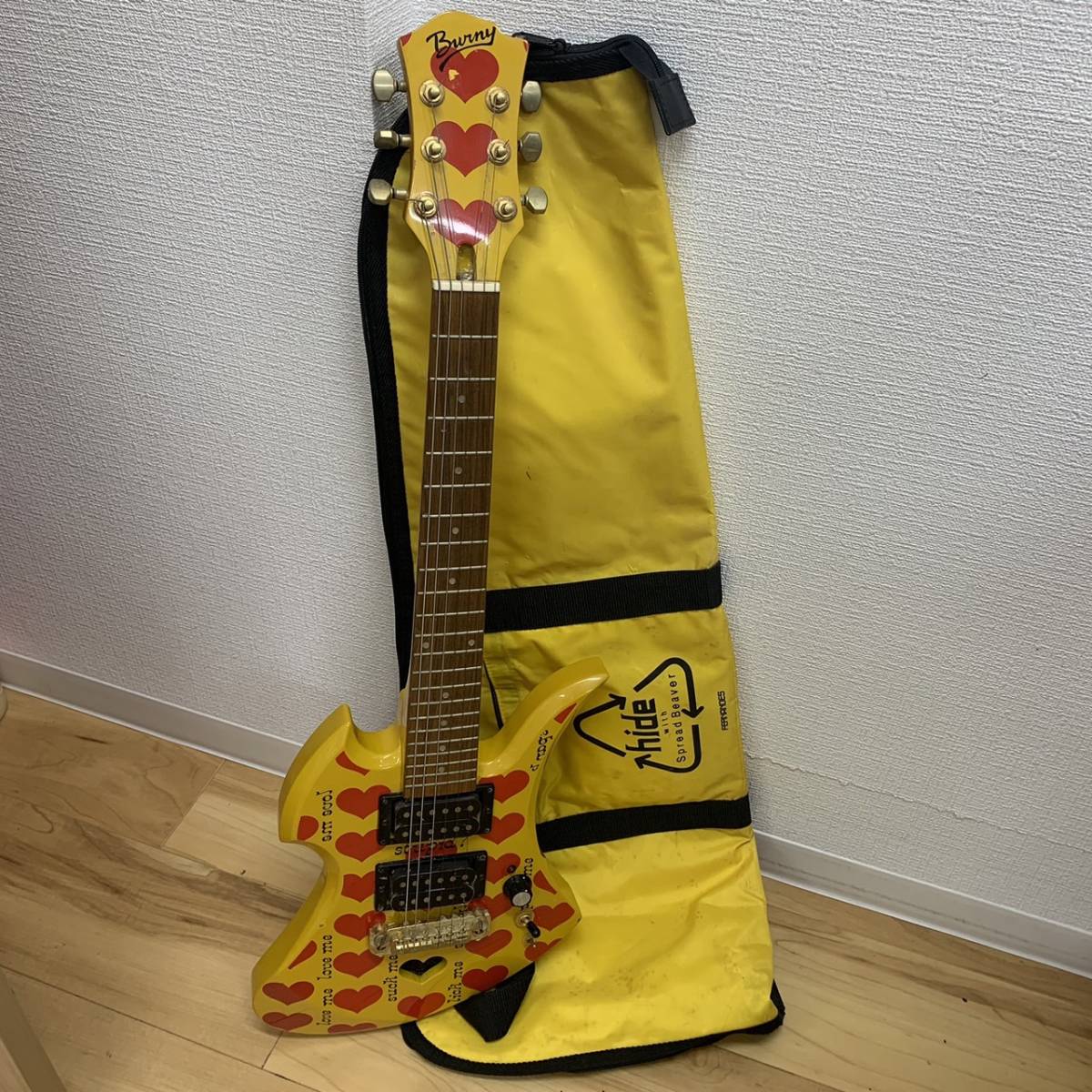 【傷や汚れあり】5285 XJAPAN hide Burny MG Yellow Heart Jr. イエローハートジュニア ミニギター ヒデの落札情報詳細 - Yahoo!オークション落札 ...