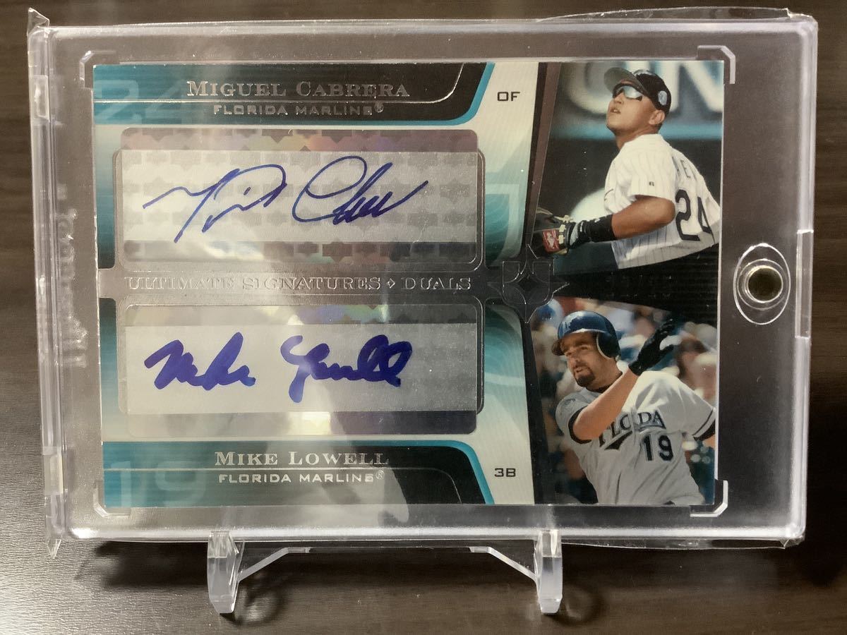 【目立った傷や汚れなし】Upper Deck Ultimate Signatures Duals Miguel Cabrera & Mike ...