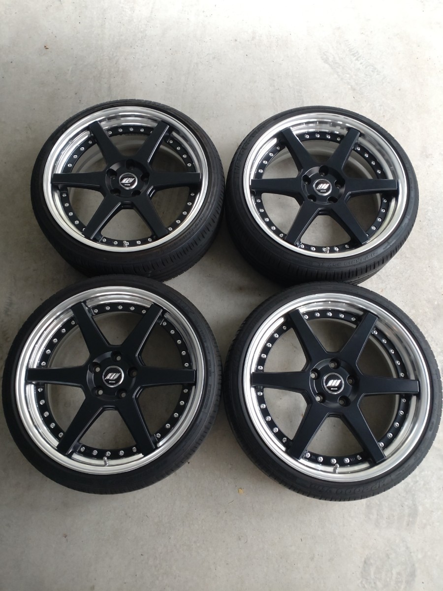 【目立った傷や汚れなし】WORK ZEAST ワーク ジースト ST1 19×8J オフ44 5穴 PCD114.3 ZEETEX ...