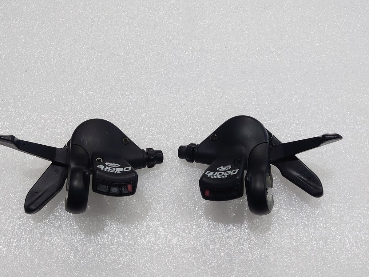 【目立った傷や汚れなし】【120】★中古品★SL-M510左右セット★3X9速★Deore★ブラック★シマノ★作動性も良い★美品★クランプ径 ...