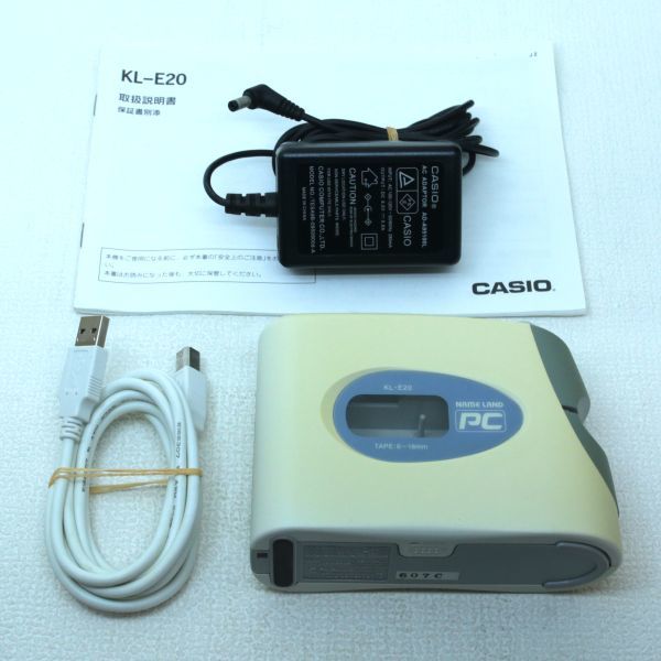 【傷や汚れあり】033c 印刷確認済 現状 ジャンク ネームランド CASIO KL-E20 USB PC パソコン 接続 カシオの落札情報詳細 - Yahoo!オークション落札価格検索 オークフリー