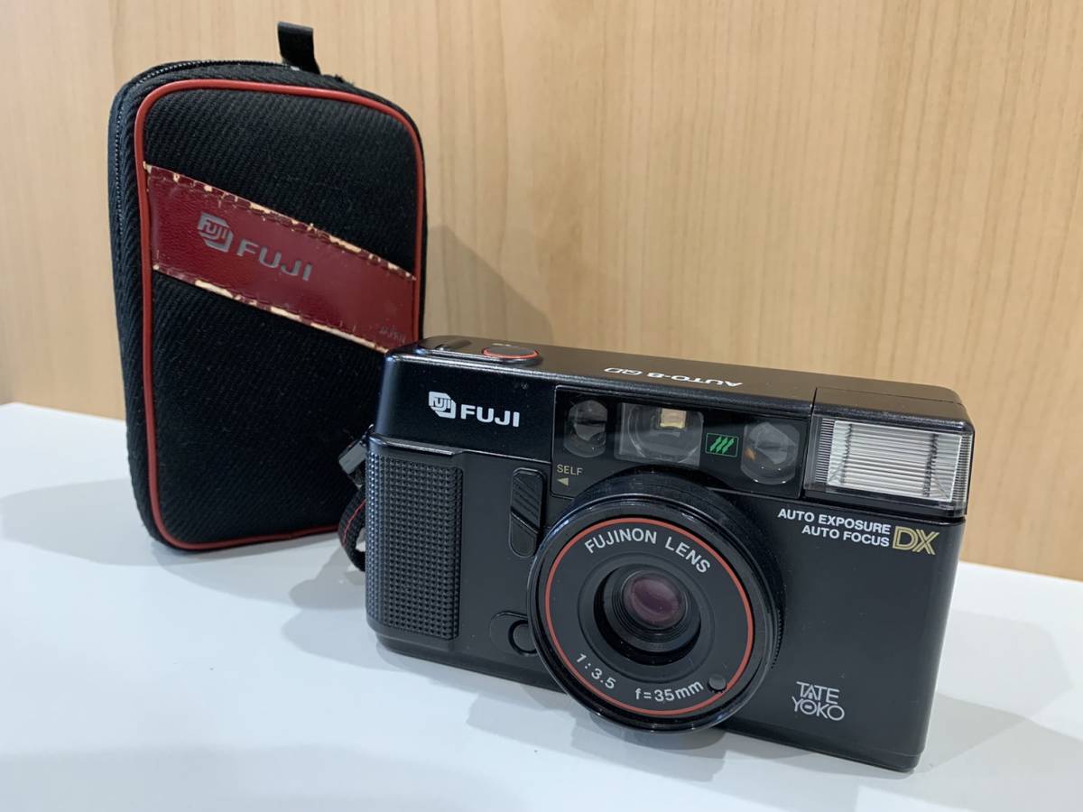 【傷や汚れあり】FUJI AUTO-8 QD カメラ AUTO EXPOSURE AUTO FOCUS DX TATEYOKO フィルムカメラ ...