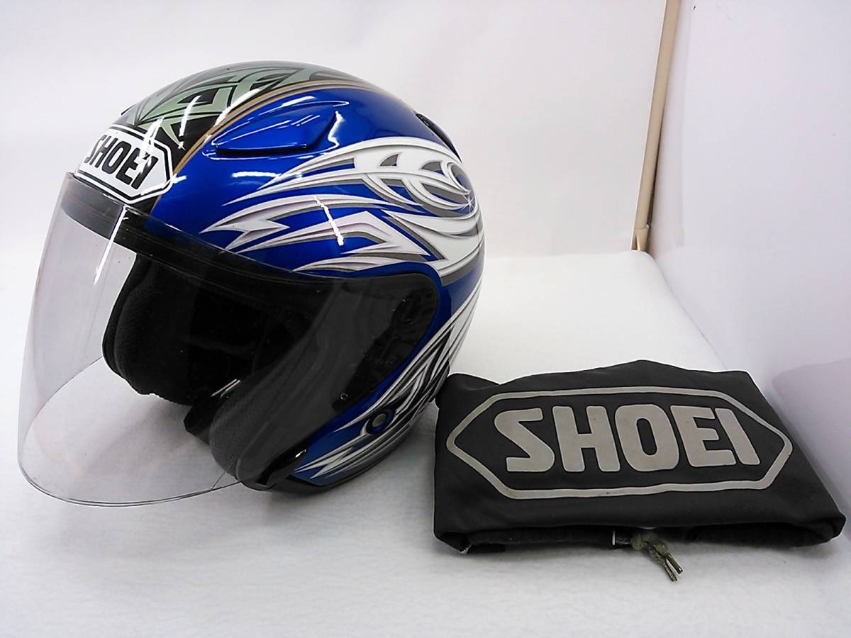 【やや傷や汚れあり】【送料無料】良品 SHOEI ショウエイ J-STREAM Jストリーム POLARIS ポラリス XLサイズ 新品の内装 ...