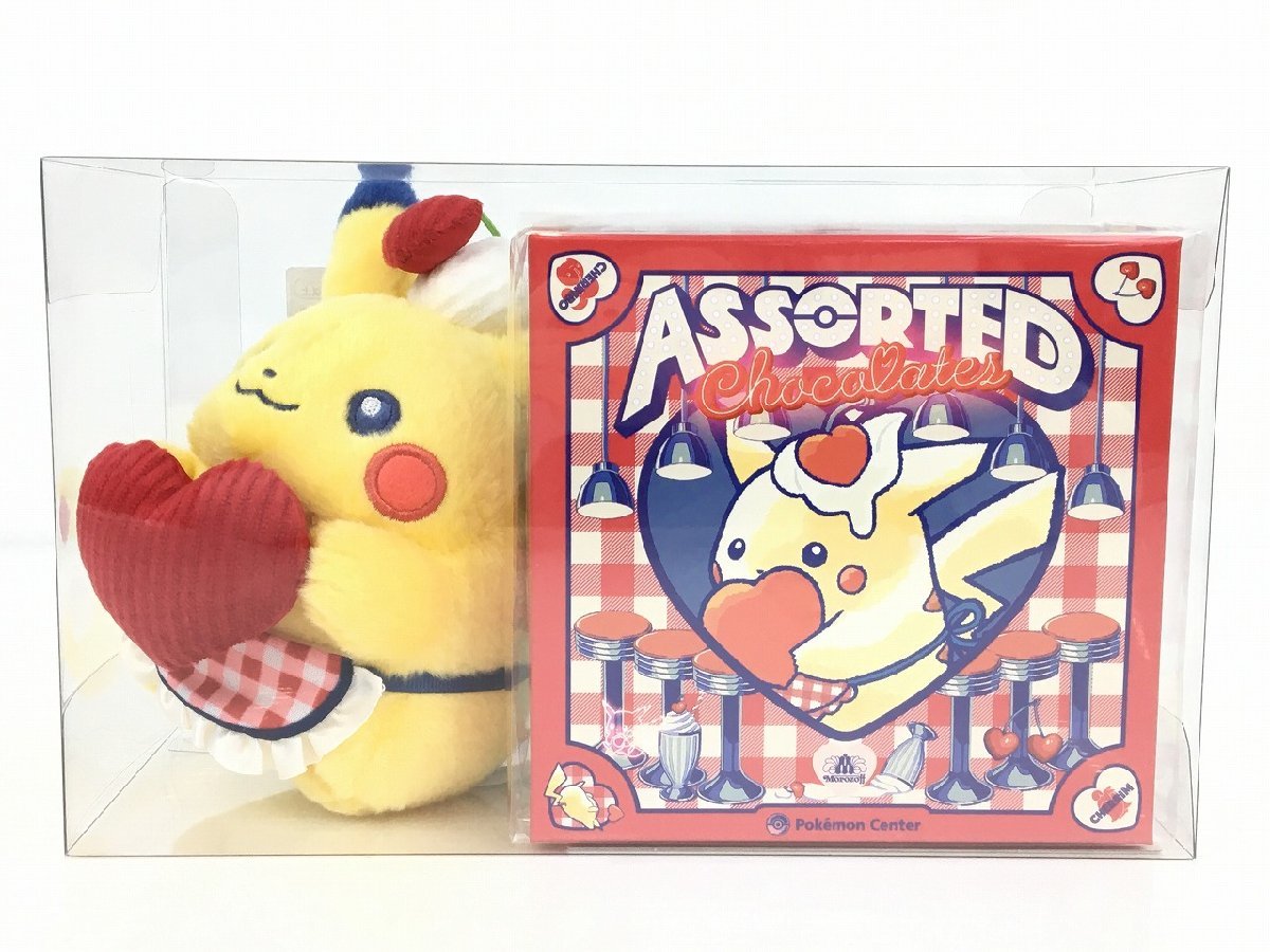 【未使用】【未開封品】ぬいぐるみ付き モロゾフ アソートチョコ ピカチュウ(2) Morozoff/Pokemon/ポケモン/チョコレート ...