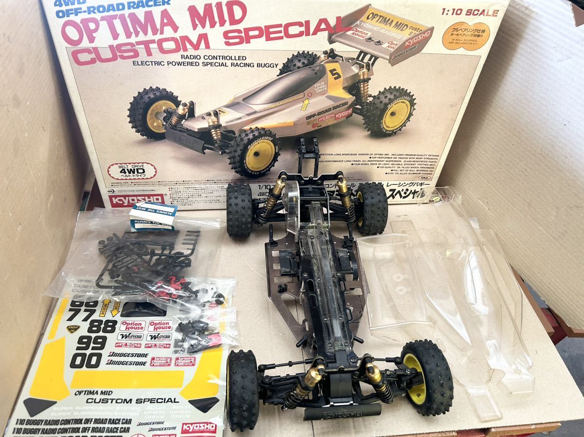【目立った傷や汚れなし】京商 オプティマミッド カスタム スペシャル 絶版 当時物 レア KYOSHO OPTIMA MID CUSTOM ...