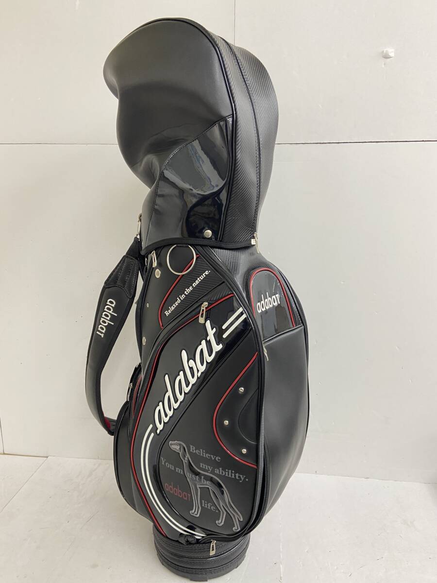 【やや傷や汚れあり】(25035) adabat アダバット キャディーバッグ [ゴルフ用品/黒] 中古品の落札情報詳細 - Yahoo!オークション落札価格検索 オークフリー