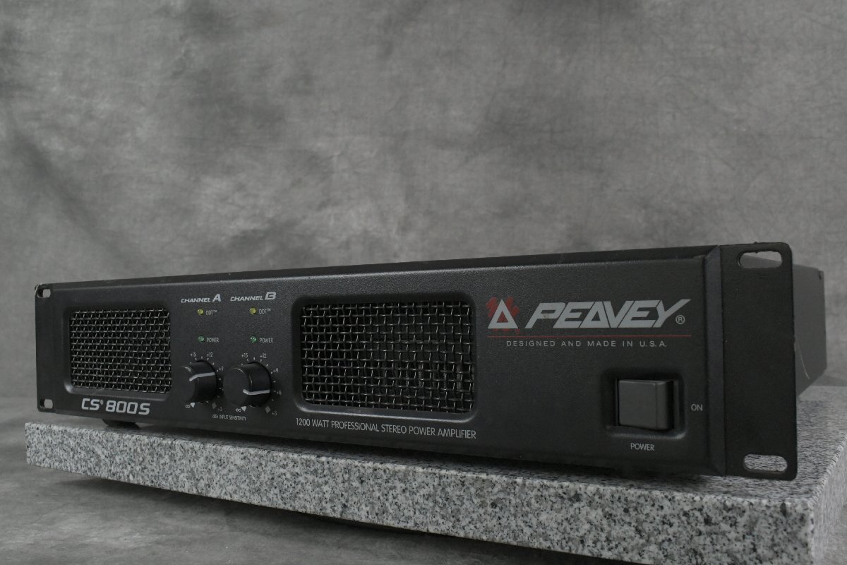 測定済み 隠れた名機？ Peavey CS200X パワーアンプ 100W×2＠8Ω オーディオ用・小～中規模ライブ・中音モニター用に！中古品 ...