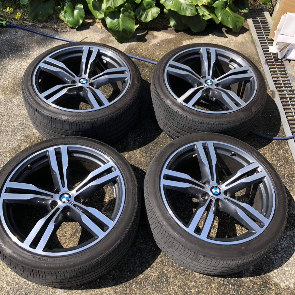 【傷や汚れあり】BMW G11 7シリーズ 740 20インチ タイヤ ホイール セット 純正 純正ホイール 8.5J 10J 275/35 ...