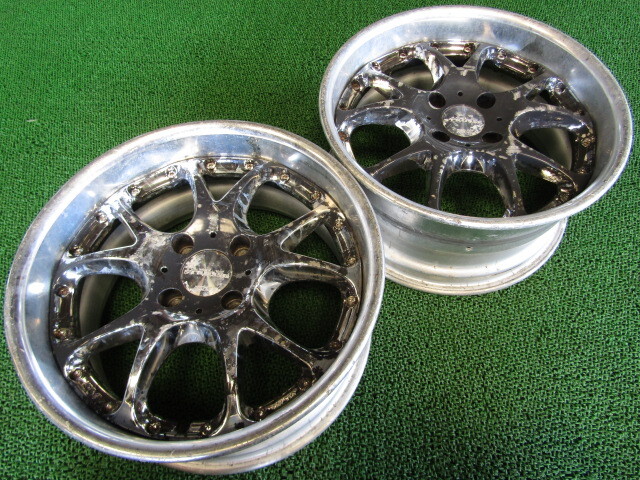 【全体的に状態が悪い】D4234 SSR AGLE STRUSSE エイグル ストラッセ 17インチ 8J+24 114.3-4H 2本 ...