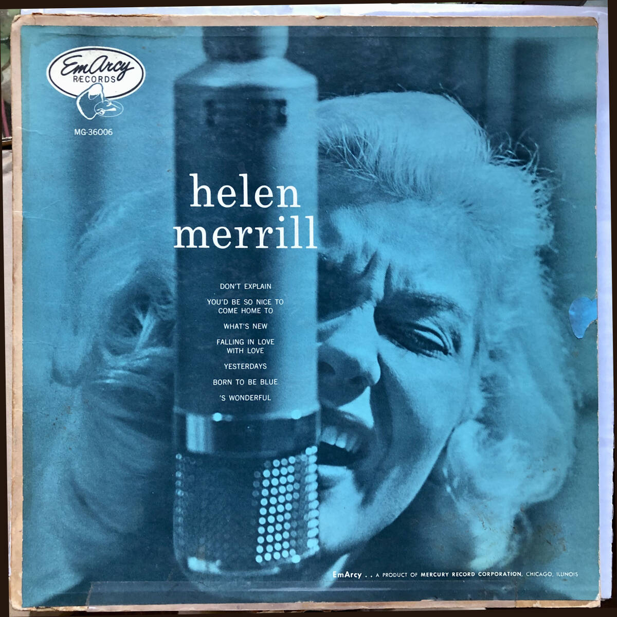 【やや傷や汚れあり】Helen Merrill / EmArcy MG 36006 / 12inch LP 完全オリジナル ...
