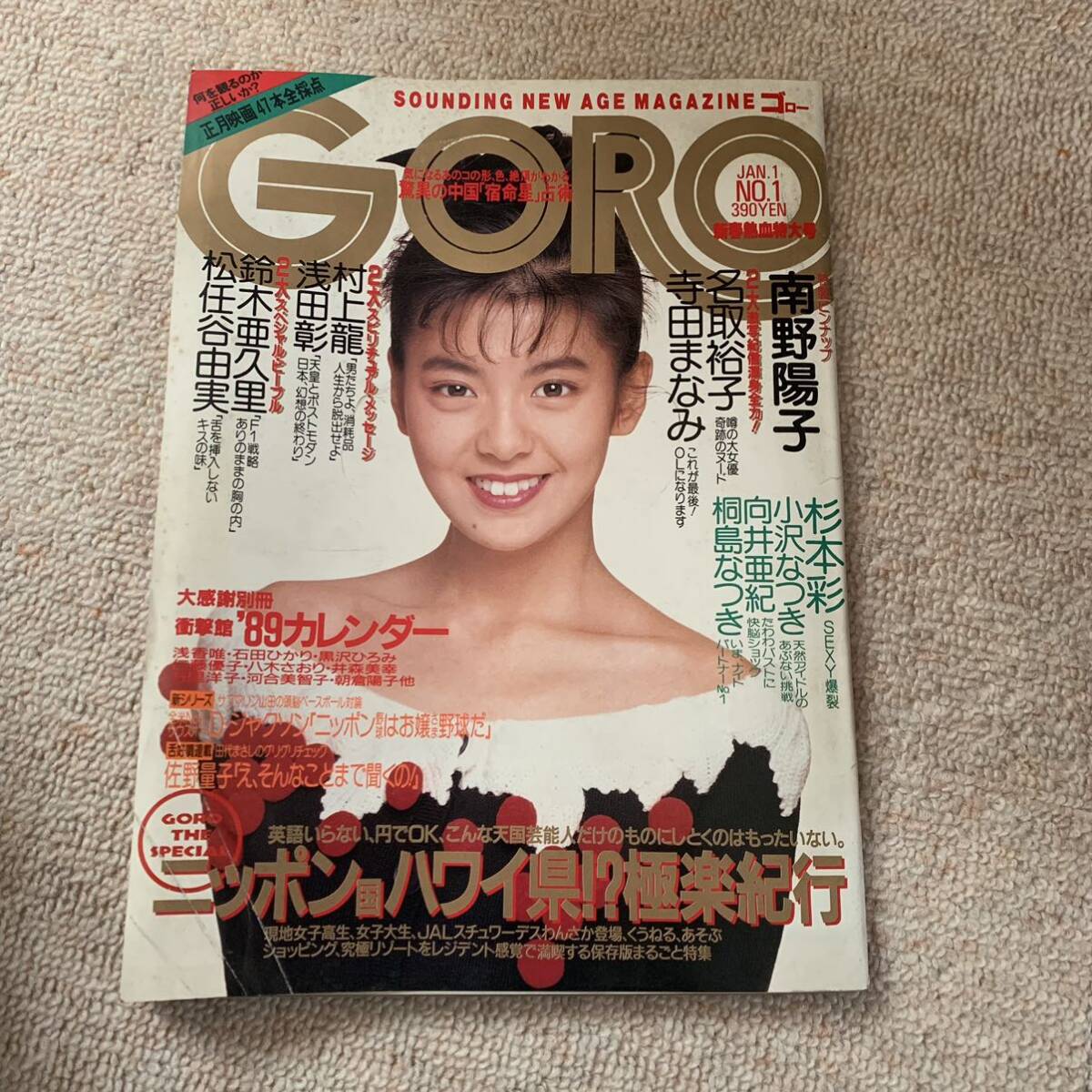 【やや傷や汚れあり】a10 GORO/ゴロー 1989/1 ・南野陽子／名取裕子／向井亜紀／寺田まなみ／小沢なつき／杉本彩・他の落札情報詳細 - Yahoo!オークション落札価格検索 オークフリー