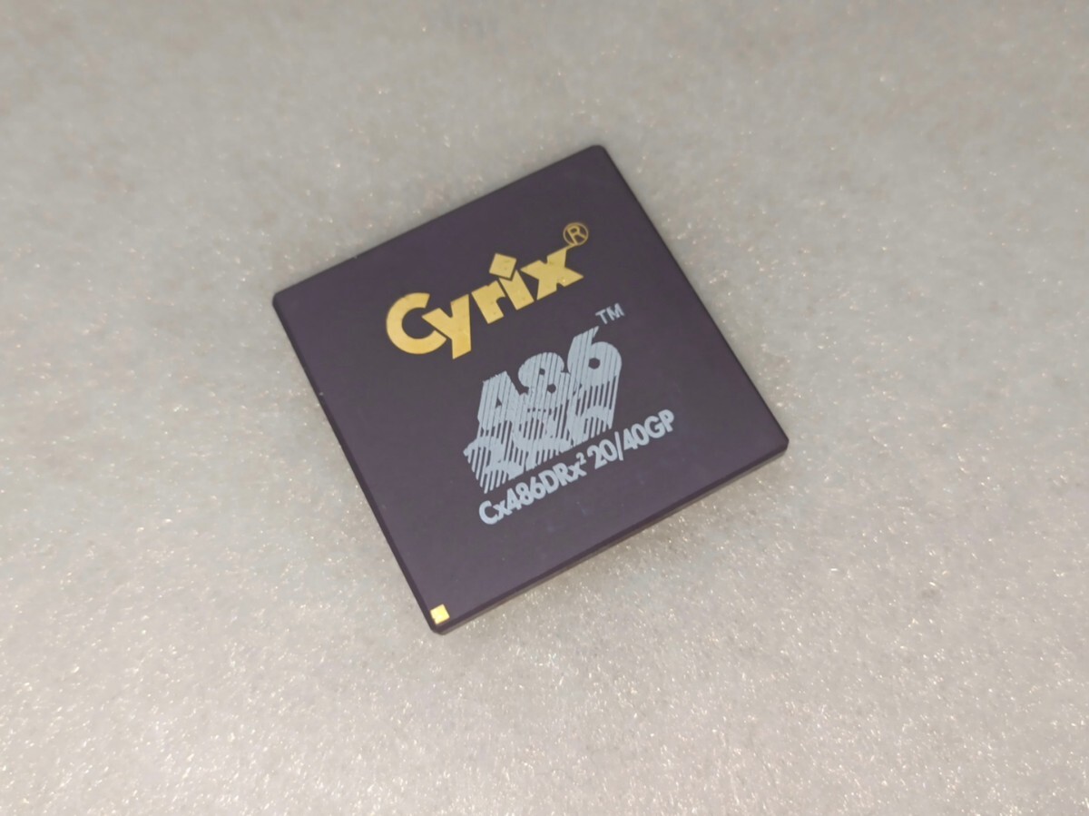 【やや傷や汚れあり】Cyrix Cx486DRx2 20/40GP 20/40MHz i386互換 CPU 動作確認済み 送料無料の落札情報 ...