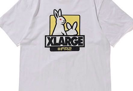 【未使用】Lサイズ ホワイト XLARGE × #FR2 FxxK ICON TEE Tシャツ 画像1枚目はバックプリント 画像2枚目はフロント X-LARGE FR2の落札情報詳細 ...