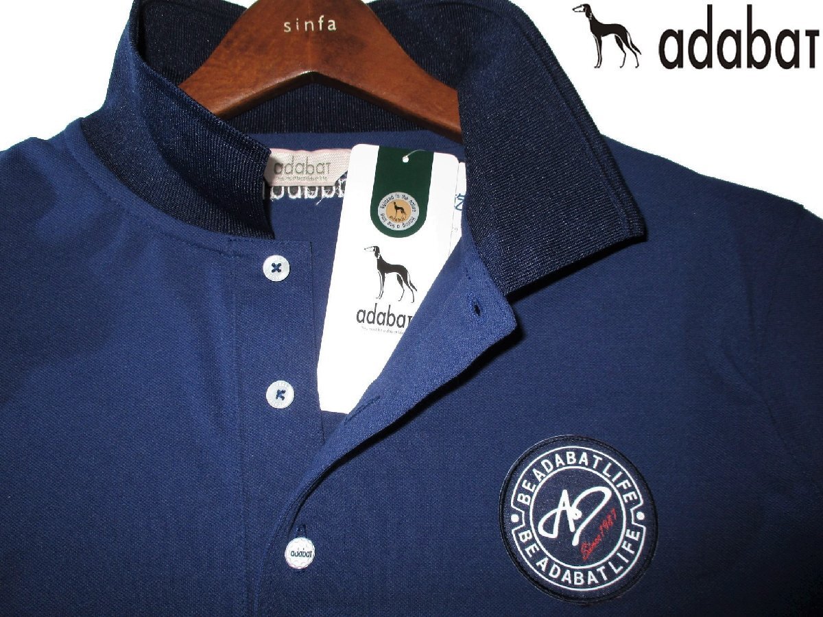 【未使用】新品 M L LL 定1.43万 アダバット adabat ゴルフウェア 日本製 UVカット 吸水速乾 ポロシャツ ポケット 半袖シャツ メンズ XL 紺 ネイビーの落札情報詳細 ...