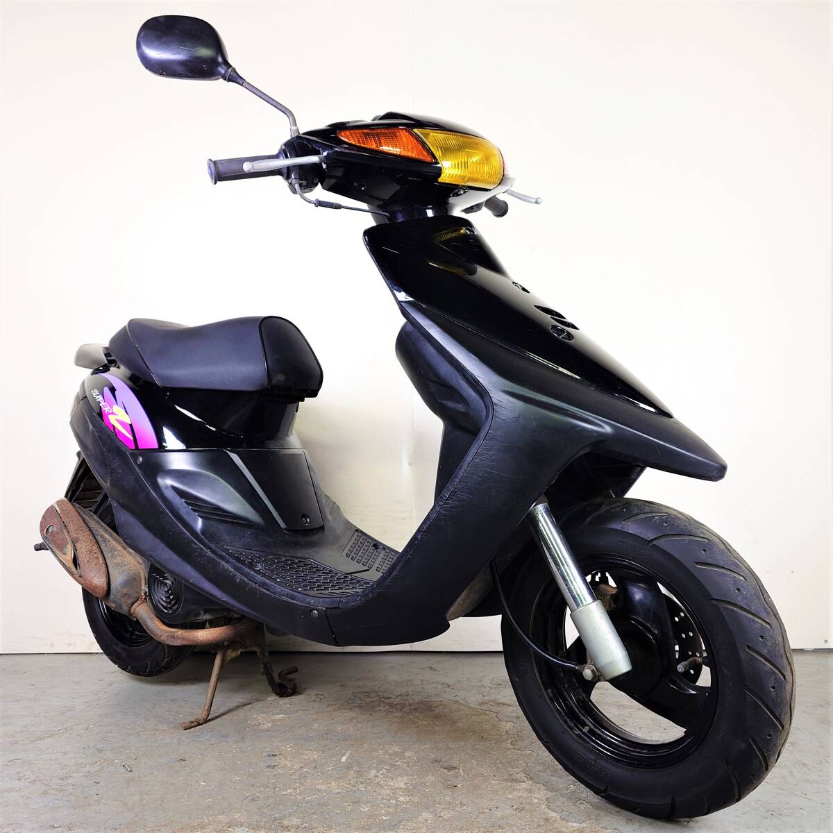 【傷や汚れあり】【YAMAHA SUPER JOG Z スーパー ジョグZ 3YK】始動確認済 書類付 ブレンボ 原付 2スト 希少 旧車 ...