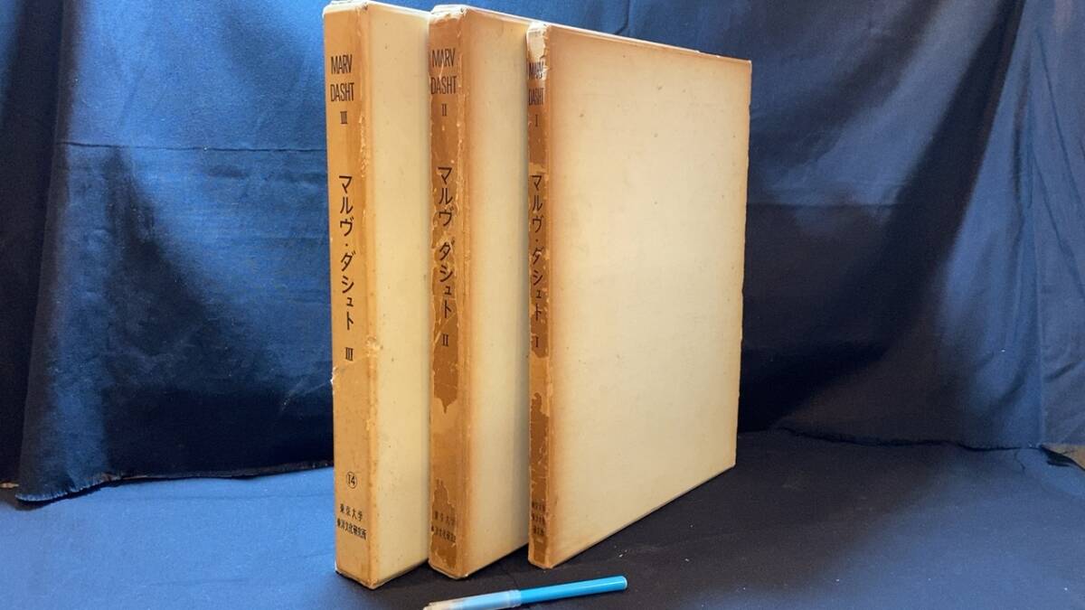 【傷や汚れあり】#E『マルヴ ダシュト MARV DASHT/東京大学イラク・イラン遺跡調査団報告書Ⅰ~Ⅲ』 東京大学東洋文化研究所 1962 ...