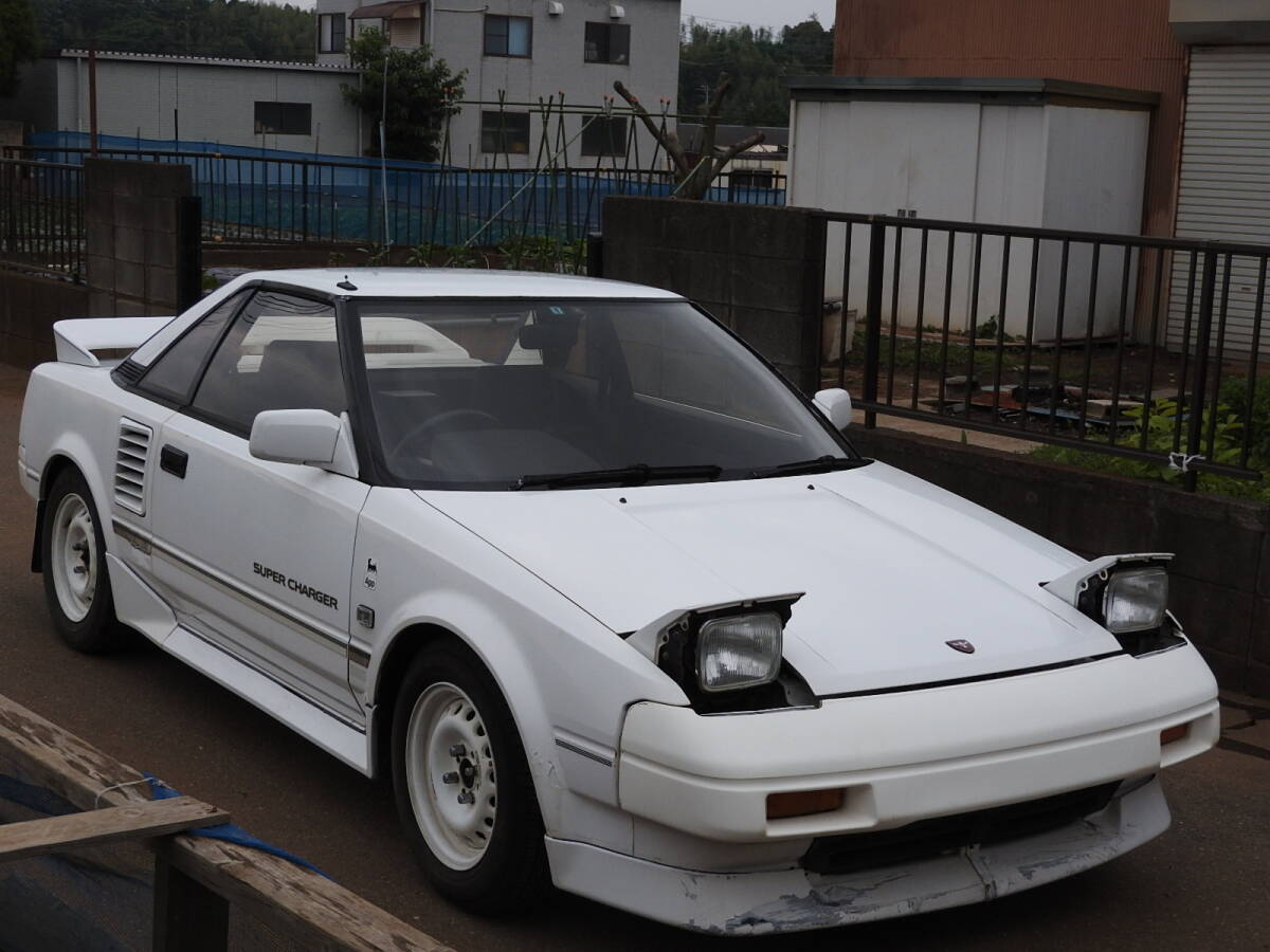 【走行距離 172,901 km】売り切り MR2 AW11 スーパーチャージャー 5MT 書類有り エアコンR134変換済 レストアベースの ...