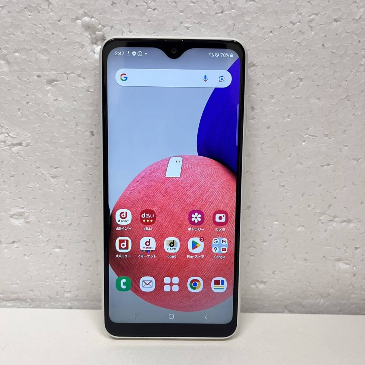 【やや傷や汚れあり】【C-25218】docomo Samsung Galaxy A22 5G SC-56B SIMフリー Android バッテリー80%以上 IMEI ...