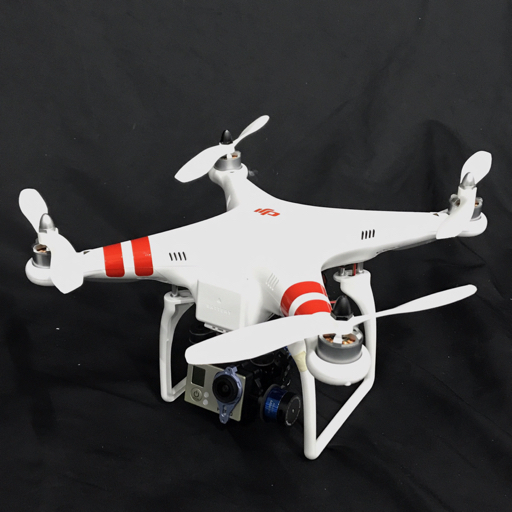 【全体的に状態が悪い】DJI Phantom Model:P330 ドローン ファントム カスタム GoProカメラ付き 通電確認済 ...