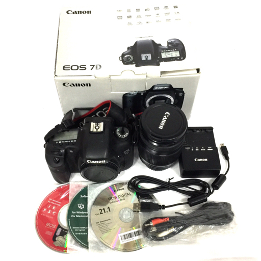 【やや傷や汚れあり】デジタル一眼レフカメラ キヤノン CANON EOS 7D Mark Ⅱ(Mark 2）☆CANON ZOOM LENS EF-S 18-200mm 1:3.5-5.6 ...