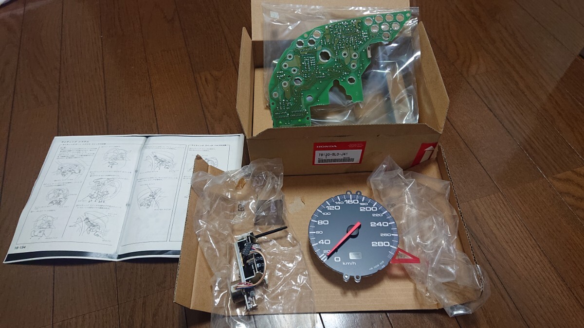 【未使用】未使用 HONDA NSX NA1 NA2 純正 280km/h フルスケール スピード メーター 78120-SL0-J41 本田 ...