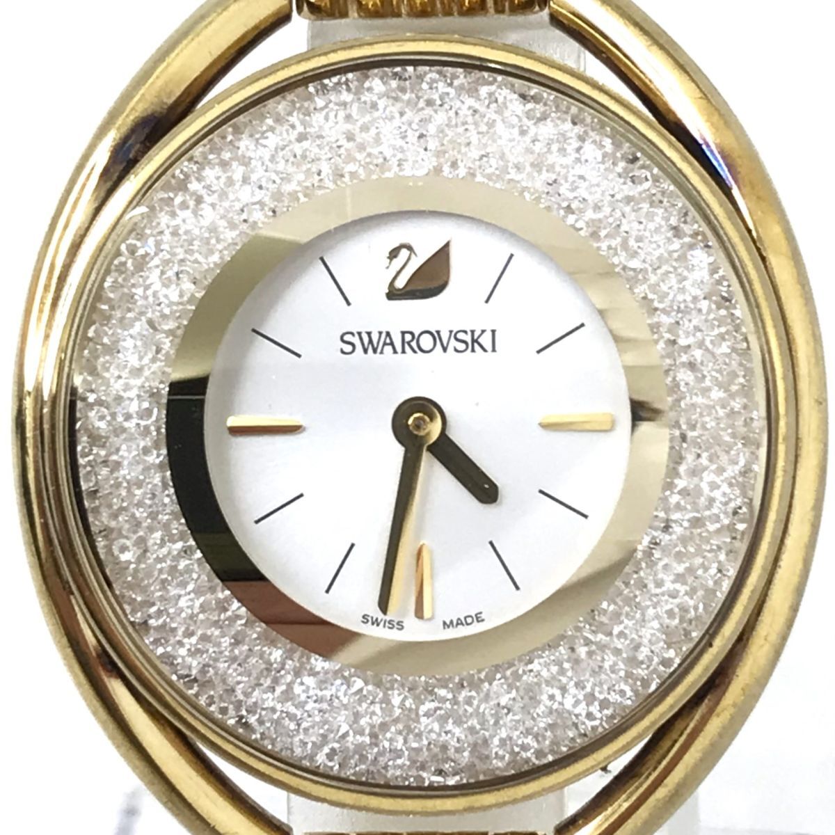 【目立った傷や汚れなし】美品 Swarovski スワロフスキー 腕時計 5158972 クオーツ アナログ ラウンド ラインストーン ゴールド コレクション 電池交換済み 動作OKの落札情報 ...