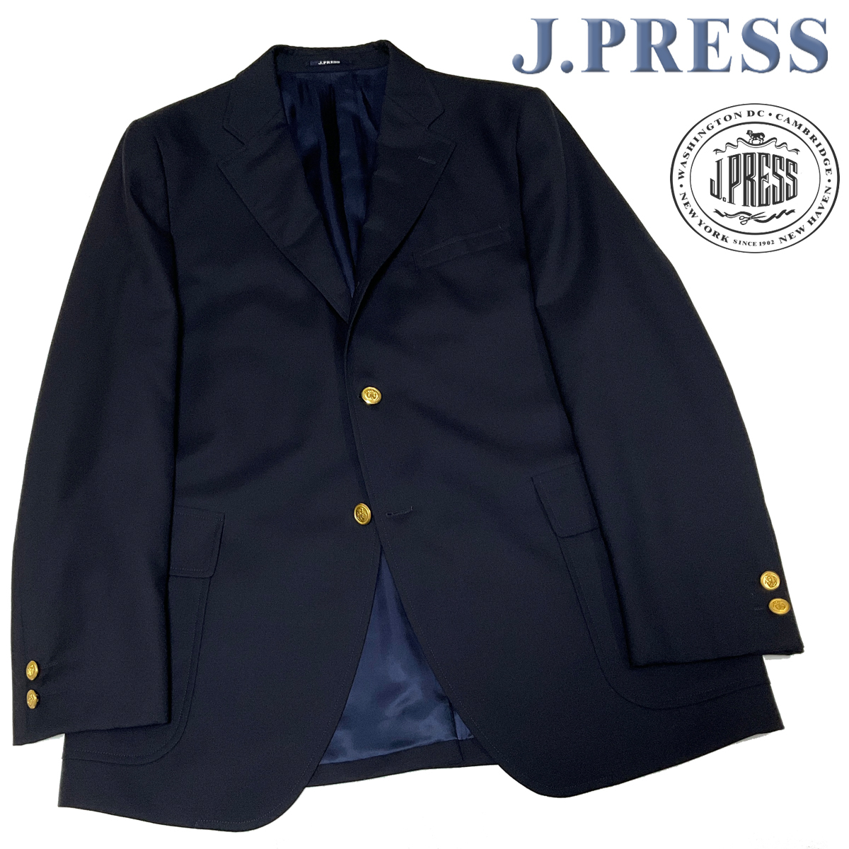 【未使用】JP471AB8 新品!秋冬 定番 J.PRESS ORIGINALS Jプレス ネイビーブレザー 紺ブレ 金ボタン 段がえり オンワード樫山 訳ありの落札情報詳細 - Yahoo ...