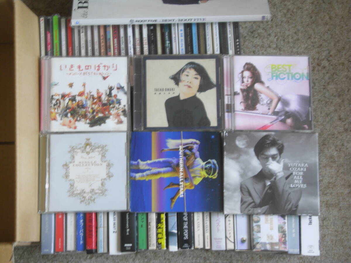【やや傷や汚れあり】邦楽 ベストアルバムcd まとめて80枚セット / サザンオールスターズ、尾崎豊、大貫妙子、宇多田ヒカル、いきものがかり