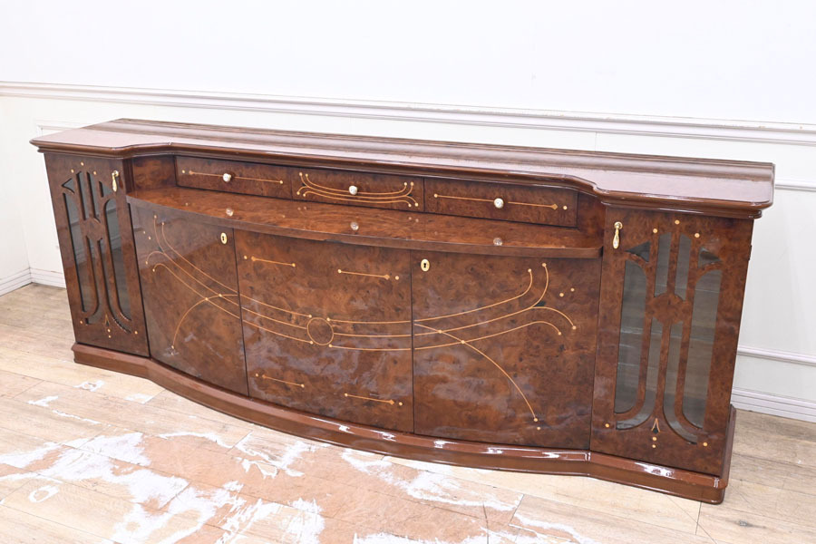 【傷や汚れあり】KR11 ド迫力 イタリア製 ロココ調 クラシック 光沢仕上げ サイドボード キャビネット テレビ台 リビングボード 飾棚 ヨーロピアンスタイルの落札情報詳細 - Yahoo ...