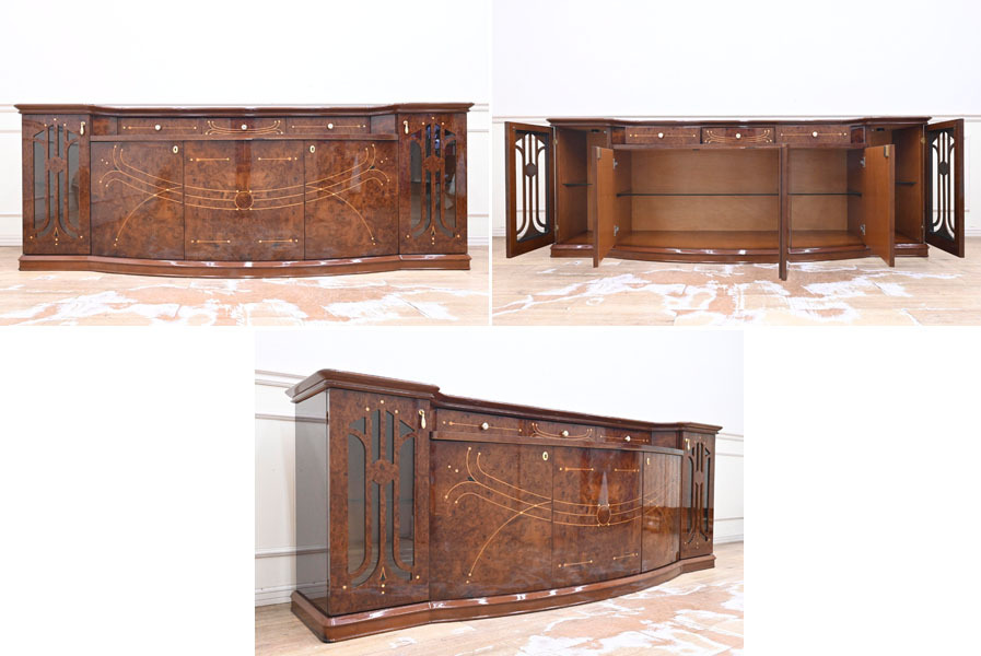 【傷や汚れあり】KR11 ド迫力 イタリア製 ロココ調 クラシック 光沢仕上げ サイドボード キャビネット テレビ台 リビングボード 飾棚 ヨーロピアンスタイルの落札情報詳細 - Yahoo ...