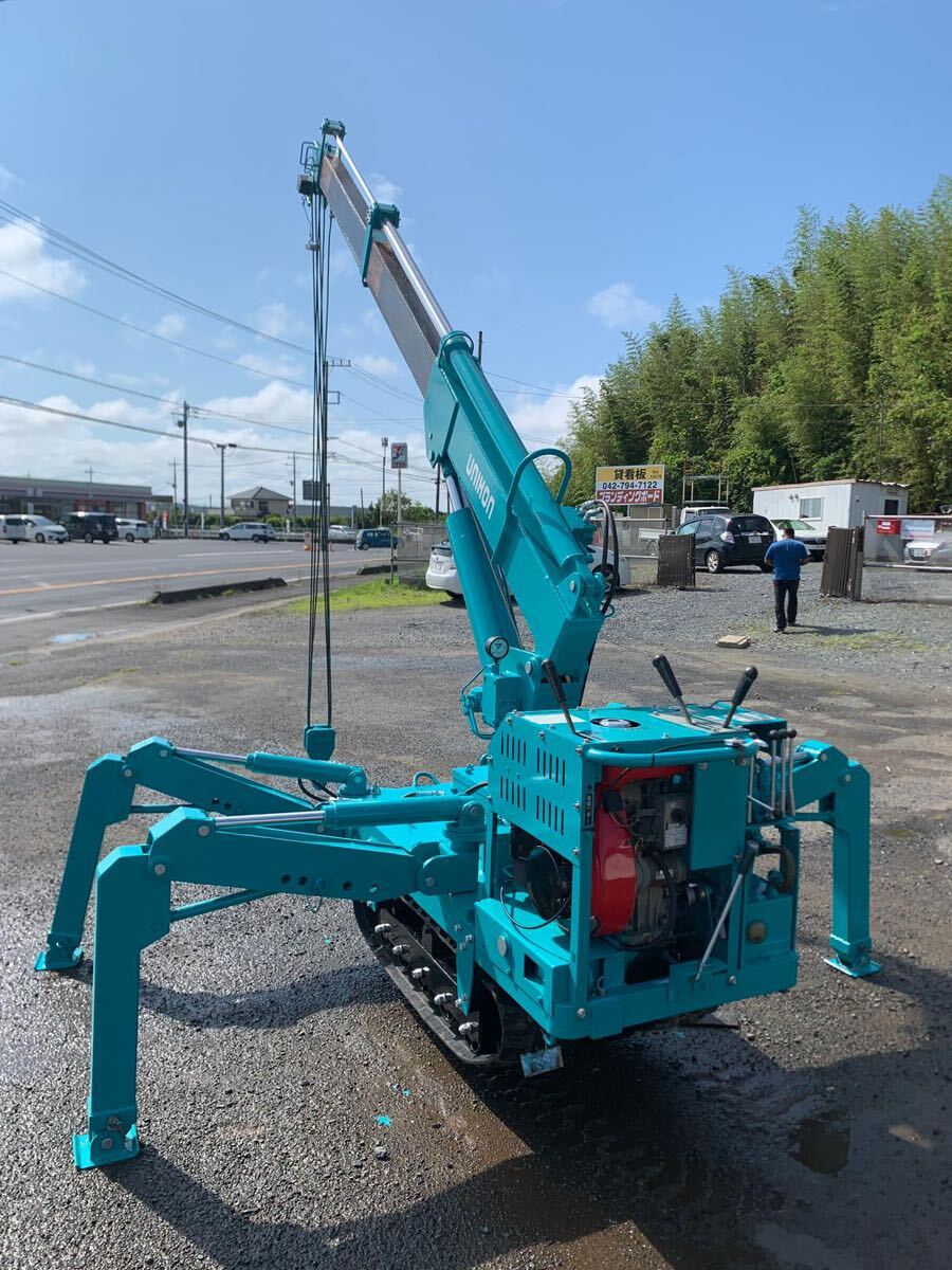【やや傷や汚れあり】茨城発 UNIKON 2.3トン カニクレーン ガソリン 5段ブーム SK-70L-23 中古品 リモコン付きの落札情報詳細 - ヤフオク落札価格検索 オークフリー