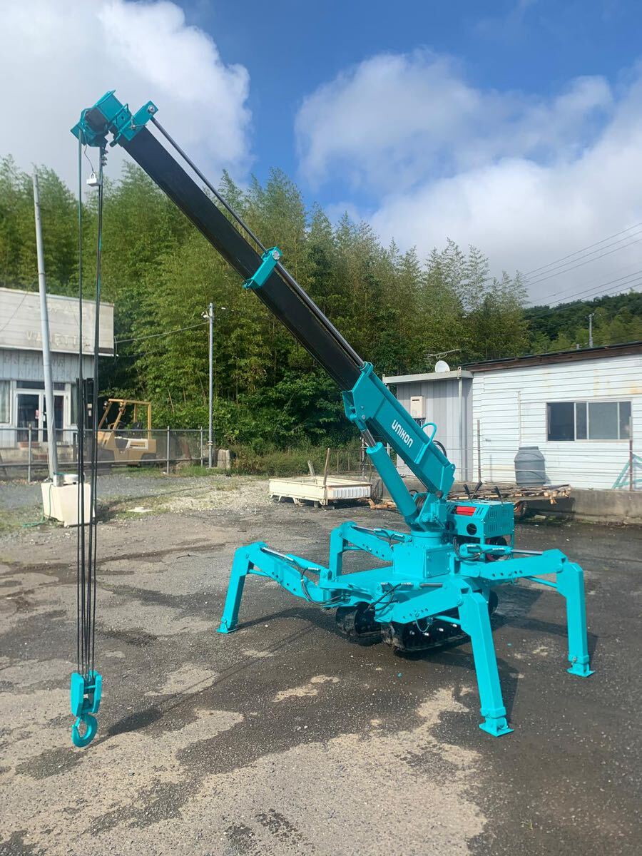 【やや傷や汚れあり】茨城発 UNIKON 2.3トン カニクレーン ガソリン 5段ブーム SK-70L-23 中古品 リモコン付きの落札情報詳細 - ヤフオク落札価格検索 オークフリー