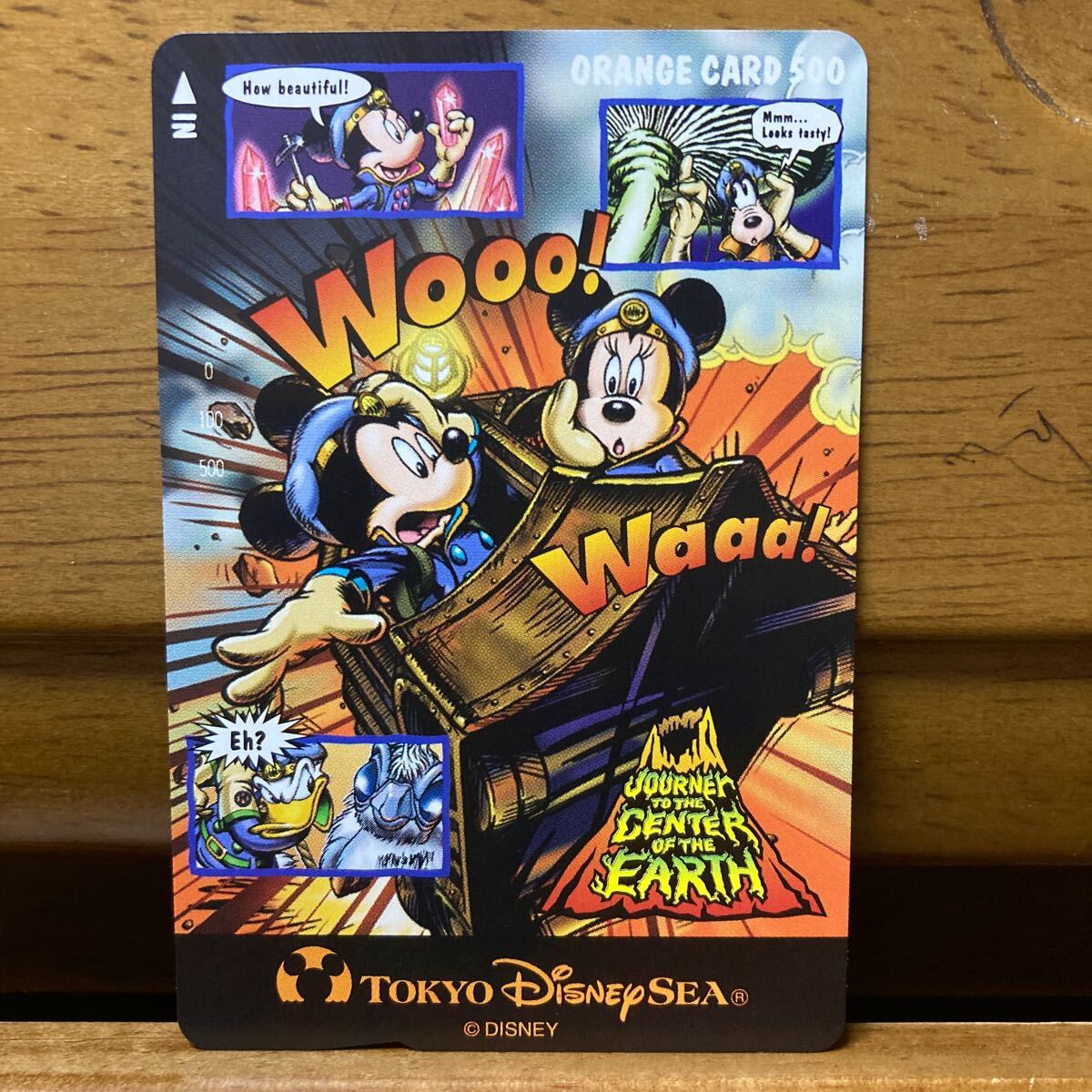 【目立った傷や汚れなし】未使用／500円券＊東京ディズニーシー（ミッキー&ミニーWooo! Waaa! ）フリーデザイン・オレンジカードの落札 ...