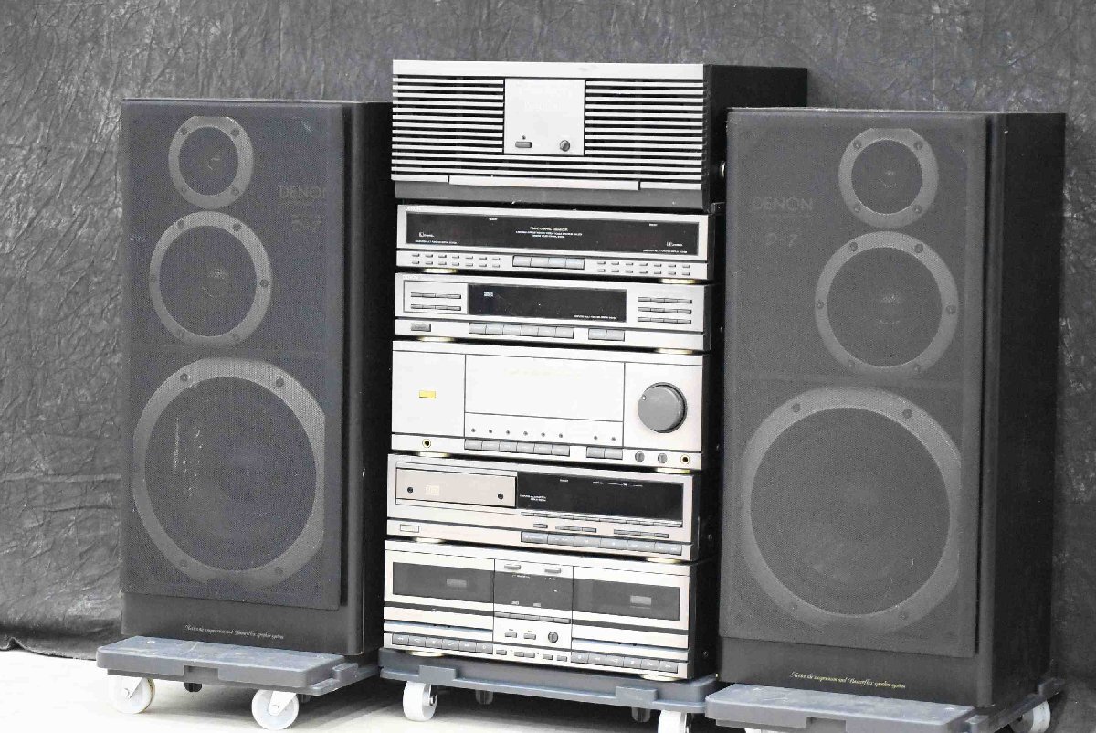 【傷や汚れあり】F☆DENON デノン USW-7 UCD-7 UDR-7 UTU-7 UDE-7 USC-7 D-7 システムコンポセット ...