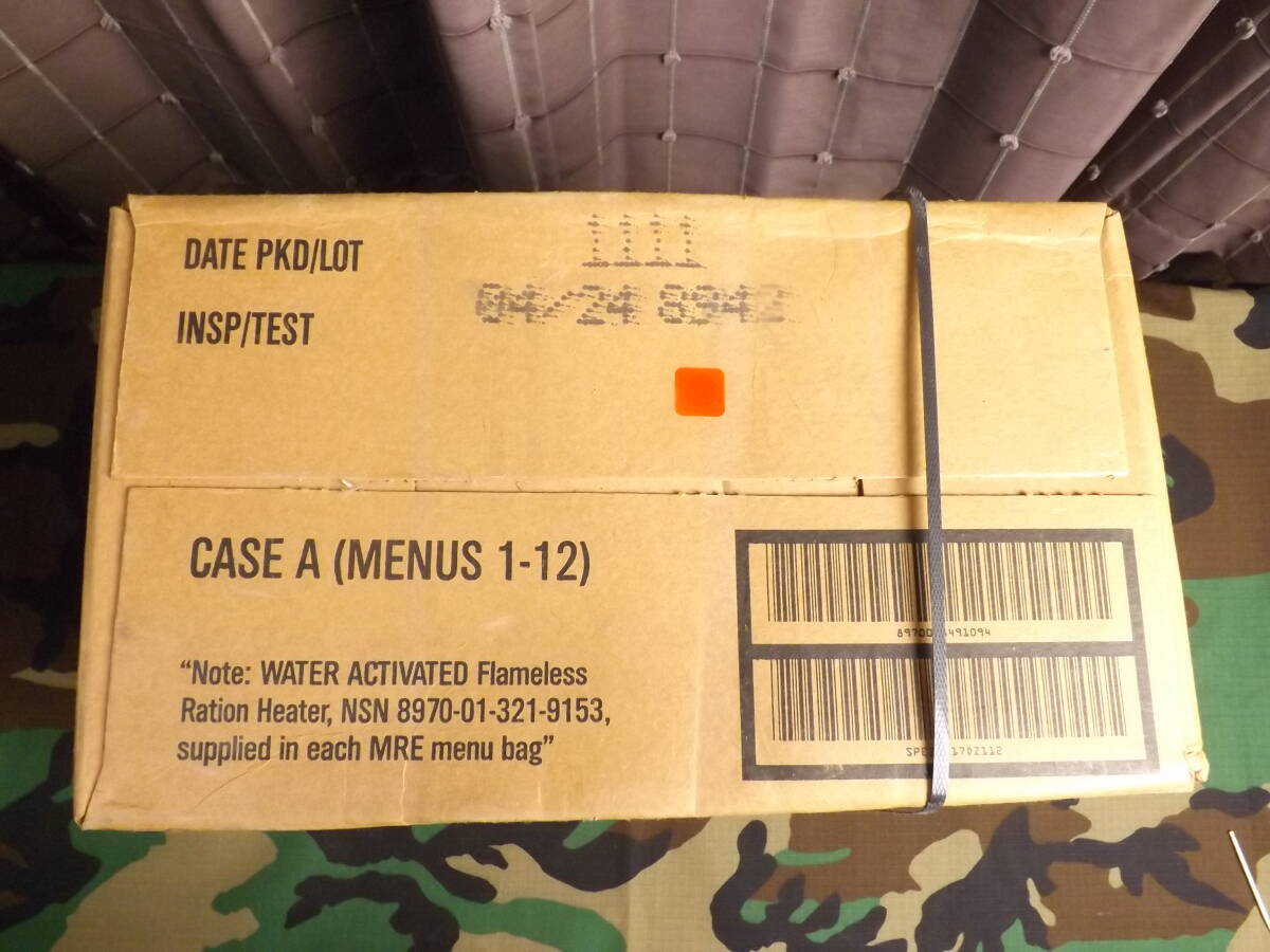 【未使用】送料無料 超最新破格 4/24 MRE レーション メニュー A 箱 米軍放出 米軍実物の落札情報詳細 - Yahoo!オークション落札価格検索 オークフリー