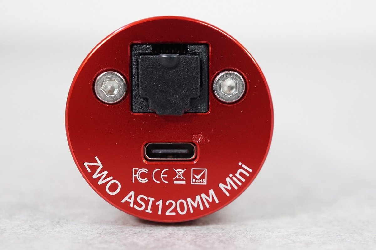 【やや傷や汚れあり】[NZ][G4538160] ZWO ASI120MM Mini オートガイド用CMOSカメラ 専用ケーブル、元箱等付きの ...